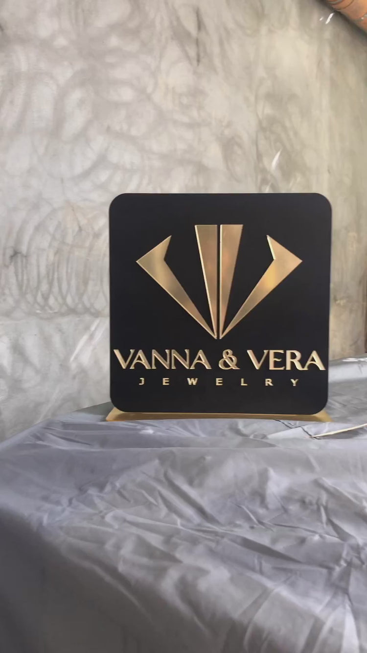 Signature Luxe Logo Standee – Laser Crafts Ph