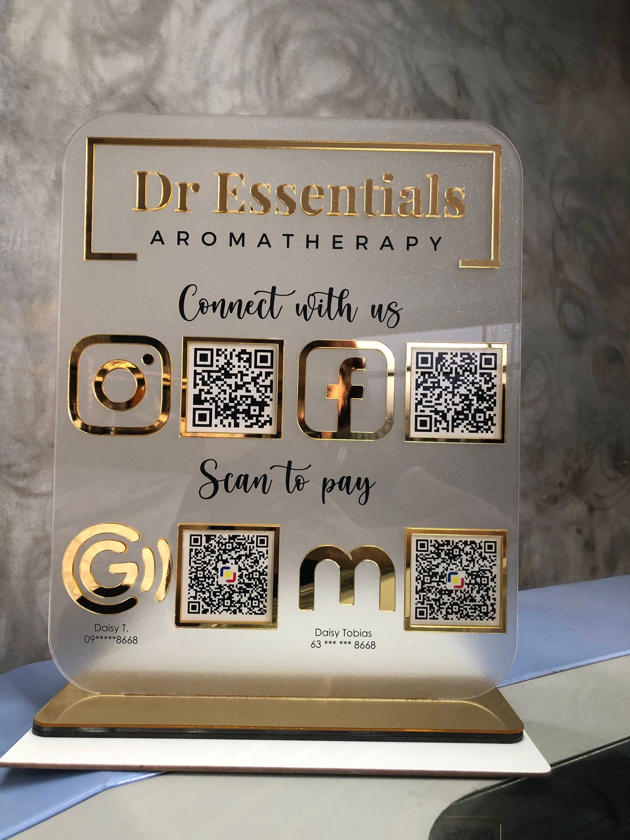 Social / Payment QR Sign – Laser Crafts Ph