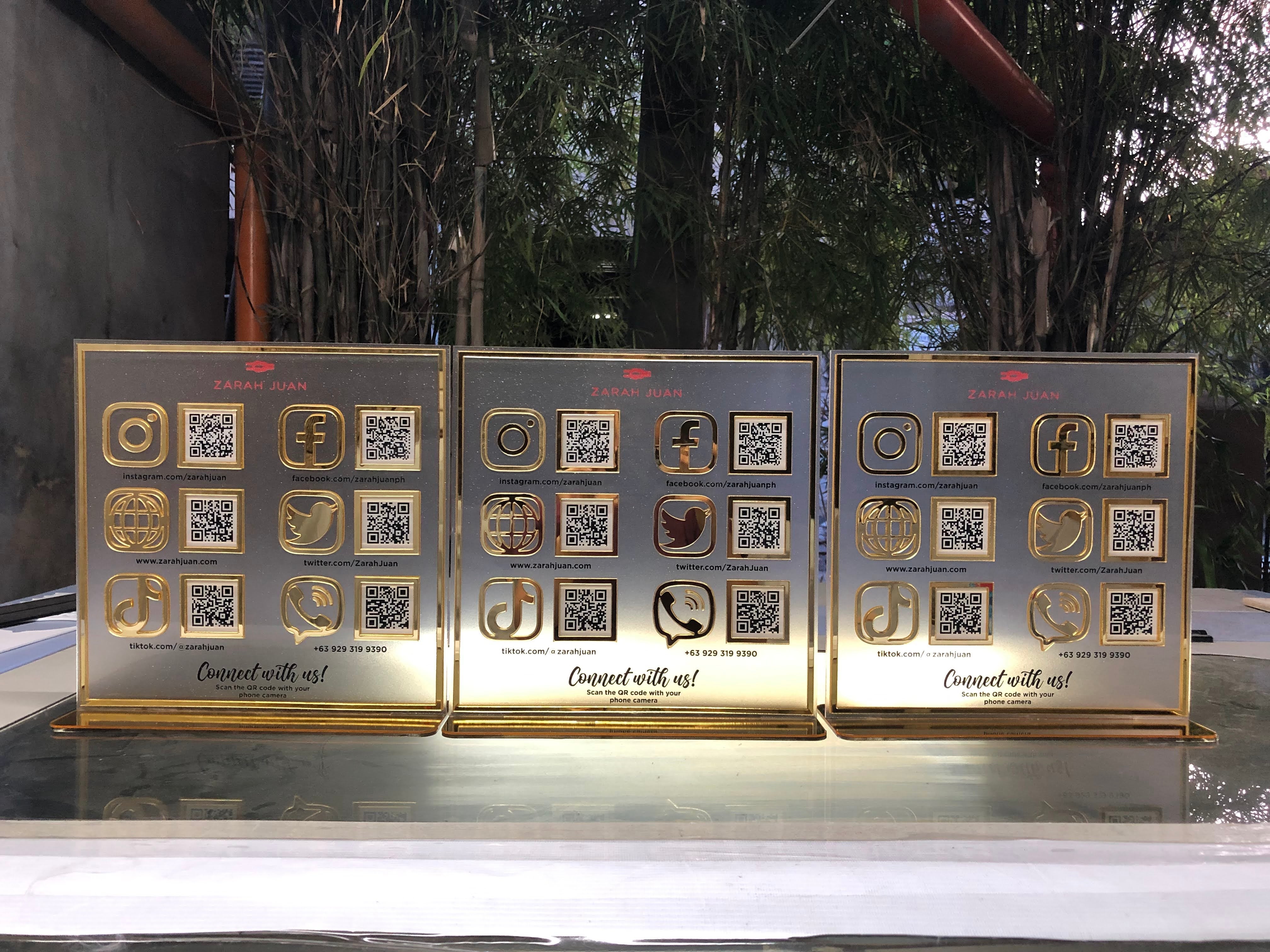 Social / Payment QR Sign – Laser Crafts Ph