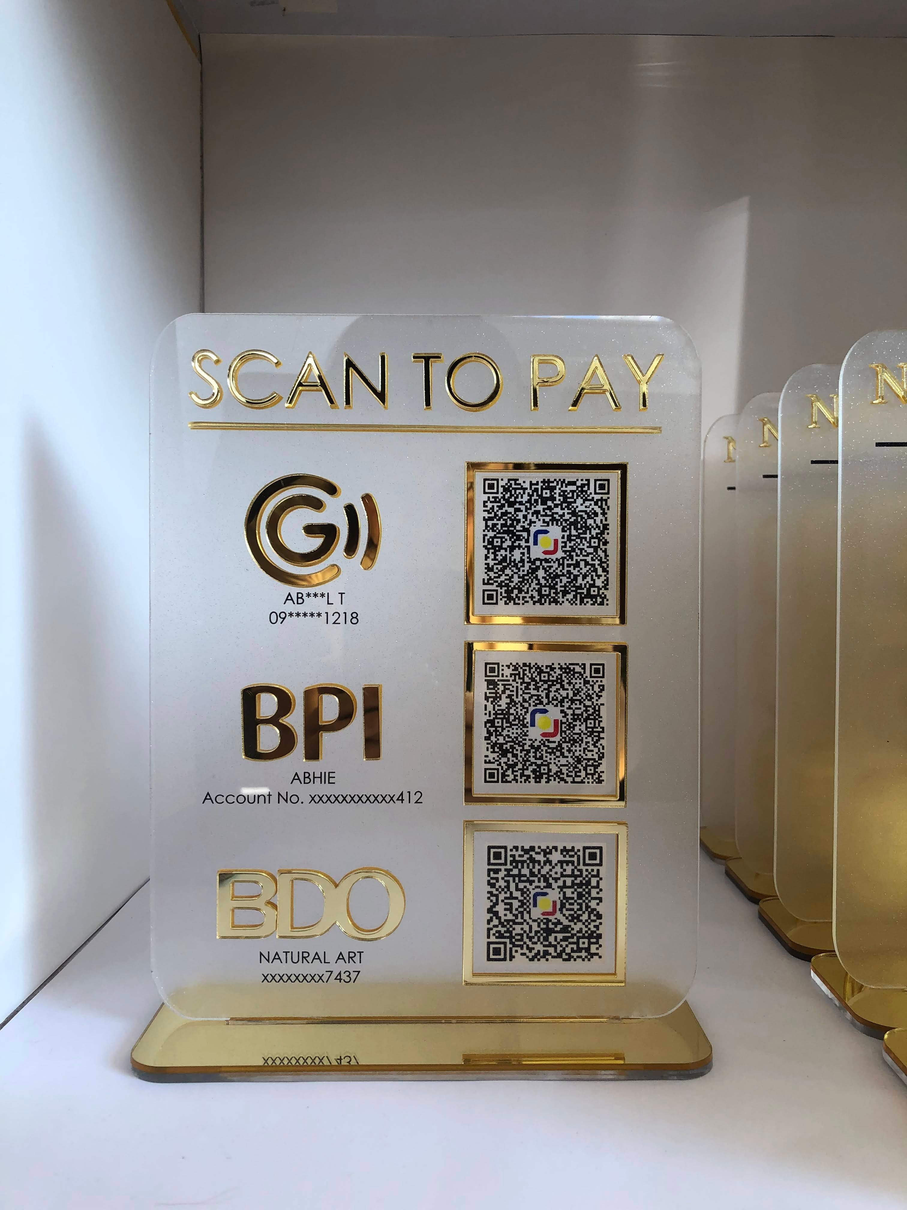 Social / Payment QR Sign – Laser Crafts Ph